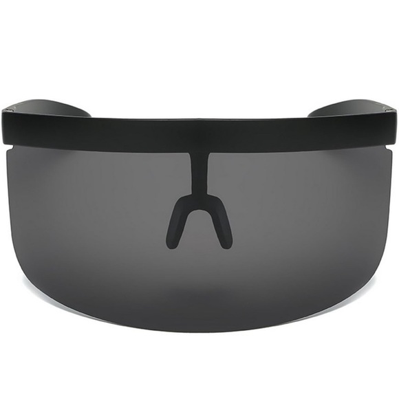 Accessories | New Futuristic Oversized Visor Sunglasses Face Shield Red ...